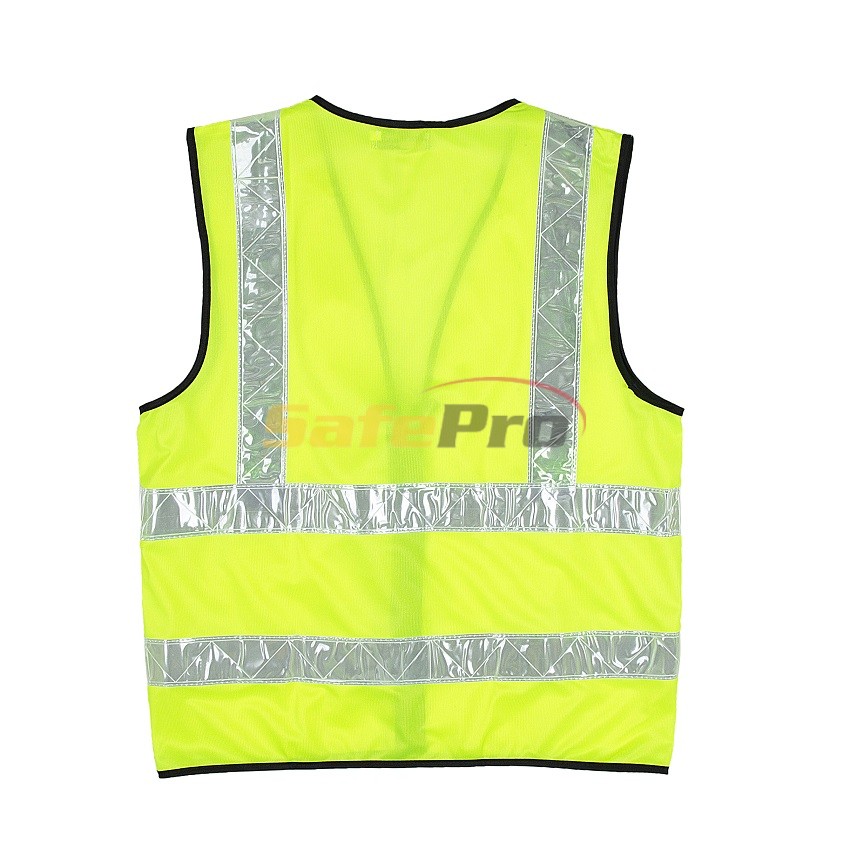 SAFETY VEST LIME GREEN (PROMO) C/W VERTICAL REFLECTOR | SafePro