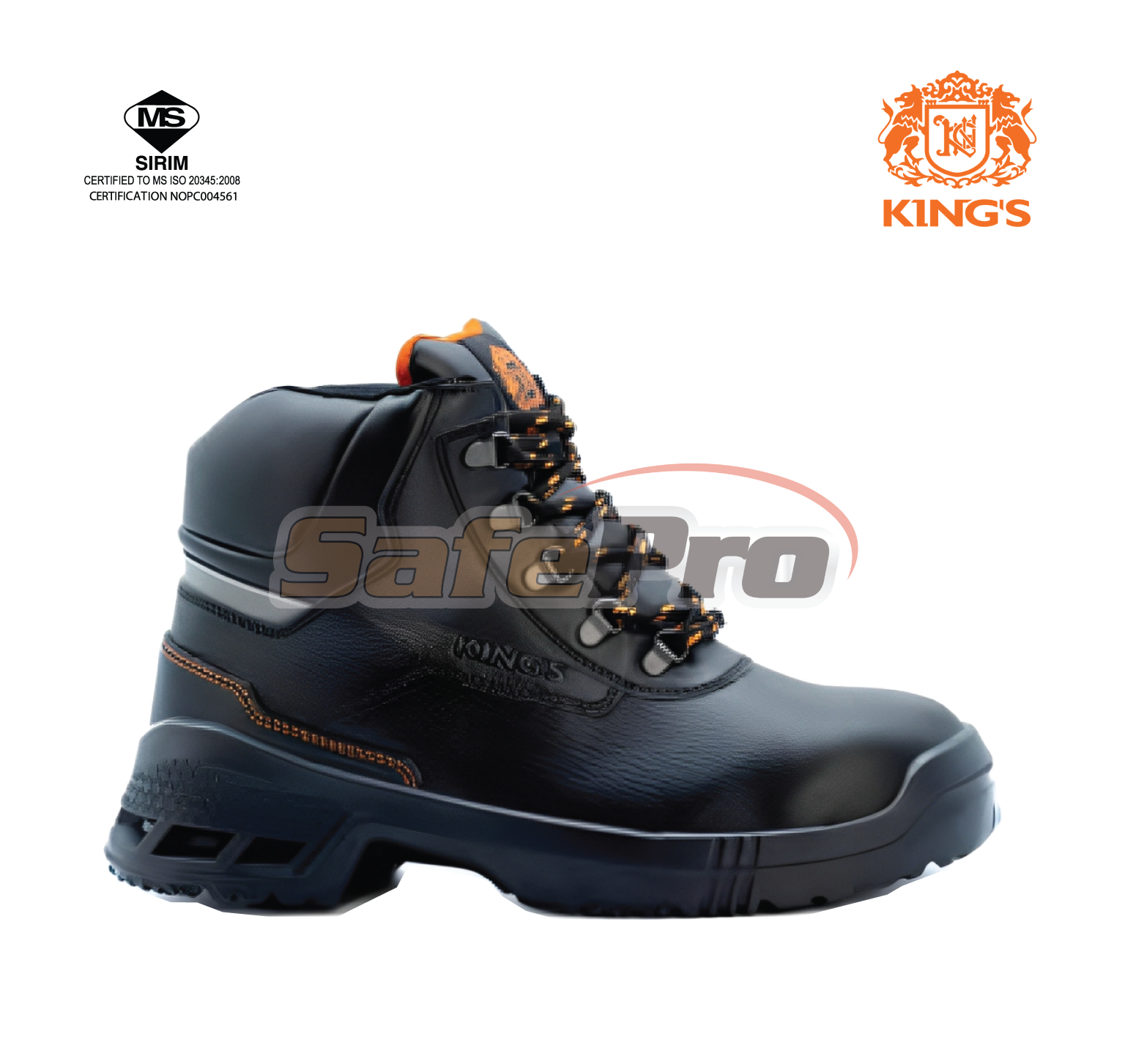 KING’S KWD301 MID CUT LACE SAFETY SHOES | SafePro